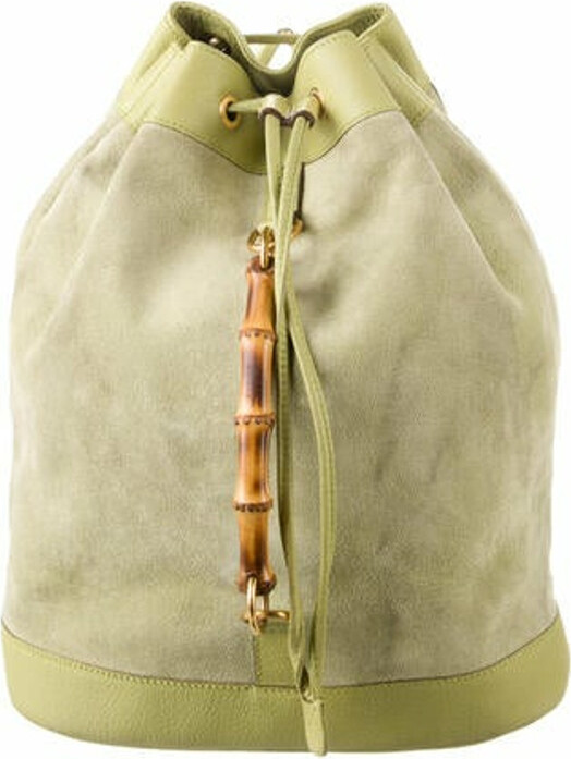Gucci Suede Bamboo Backpack - ShopStyle