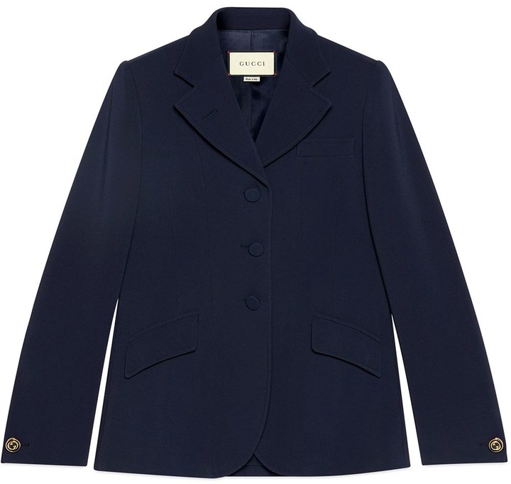 Gucci Cady Viscose Tailored Jacket - ShopStyle Blazers