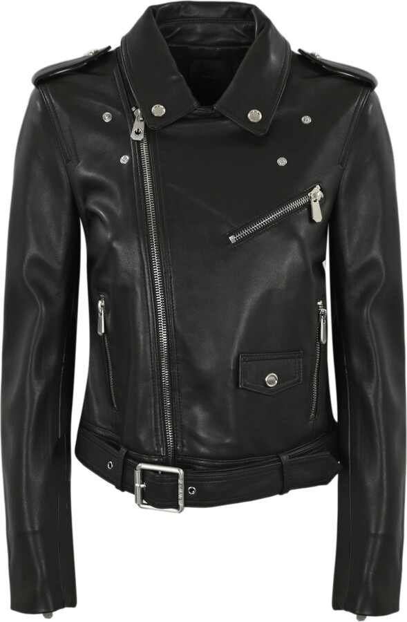 Pinko Costa Rica Biker Jacket In Nappa - ShopStyle