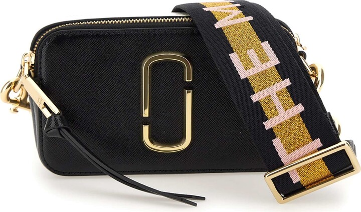 Marc Jacobs the Logo Strap Snapshot Leather Bag - ShopStyle