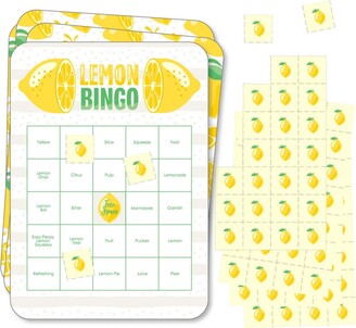 Big Dot Of Happiness So Fresh - Lemon - Bingo Cards & Markers Citrus ...