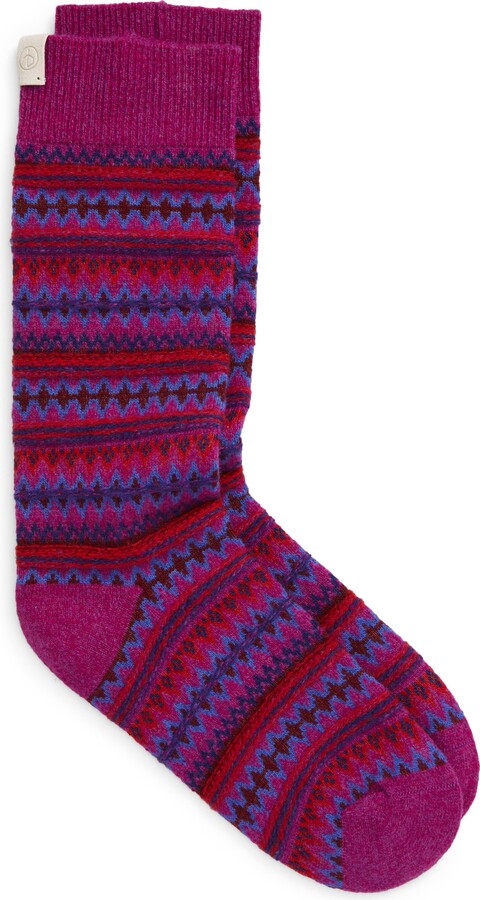 Rag & Bone Fair Isle Knee High Wool Socks - ShopStyle