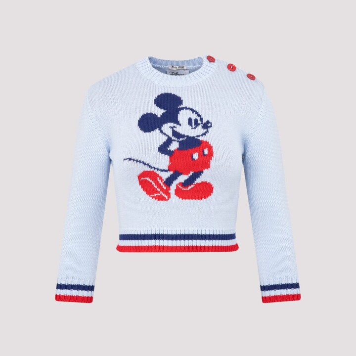Miu Miu Mickey Mouse Knit Jumper - ShopStyle Sweaters