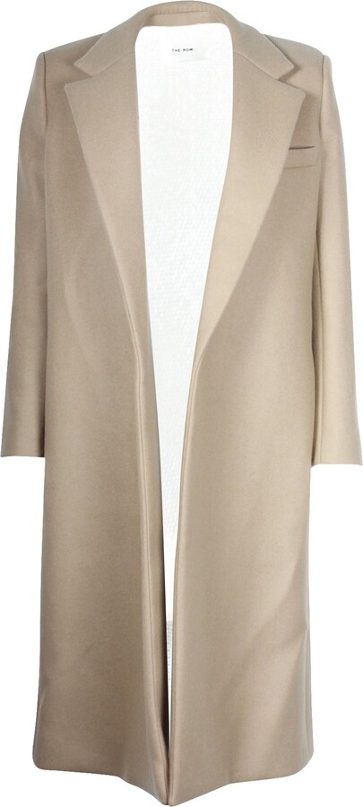 Theory The Row Demi Trench Coat in Brown Wool - ShopStyle