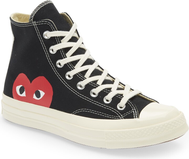 Comme des Garçons PLAY x Converse Chuck Taylor® Hidden Heart High Top ...