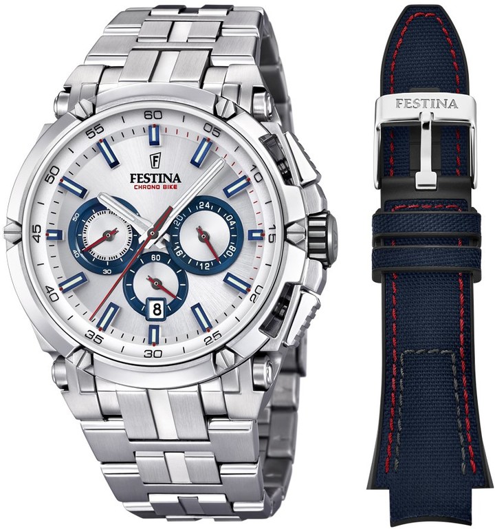 Festina CHRONO BIKE 2016 Men's Quartz Watch with Silver colour Dial ...