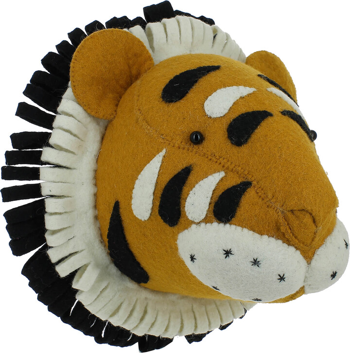 Fiona Walker England Double Ruff Tiger Wall Hanging Head - ShopStyle ...