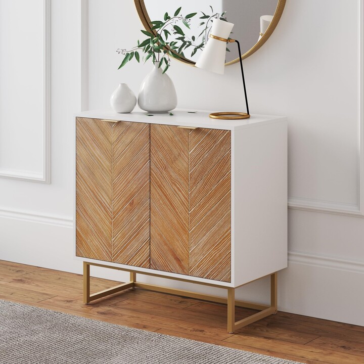 Nathan James Wood Accent Modern Free Standing Buffet Sideboard Hallway ...