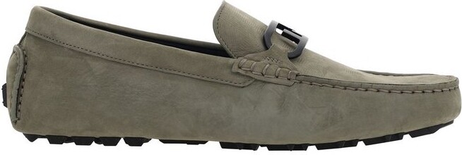 Fendi Driver O-Lock Logo Plaque Loafers - ShopStyle