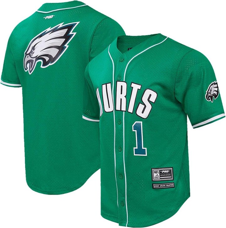 Men's Pro Standard Jalen Hurts Kelly Green Philadelphia Eagles Baseball ...