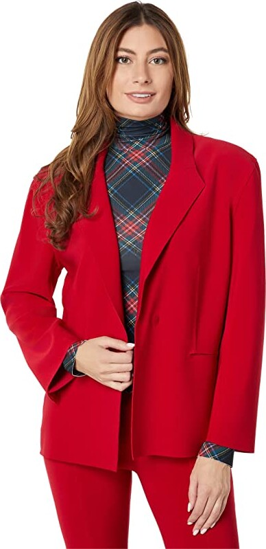 Norma Kamali Single Breasted Straight Fit Jacket - ShopStyle Blazers