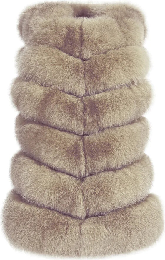 Wanan Touch Roxanne Kaki Fox Fur Vest - ShopStyle