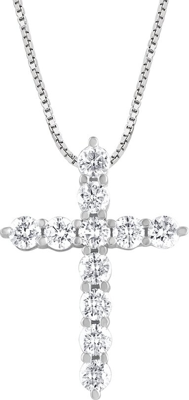 Lab Grown Diamonds 14K 1.00 Ct. Tw. Lab Grown Diamond Box Chain ...