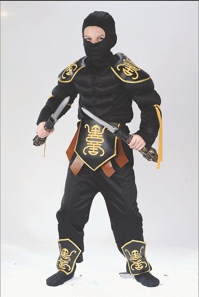 Fun World Boys' Muscle Ninja Warrior Costume - Size - Black - ShopStyle ...