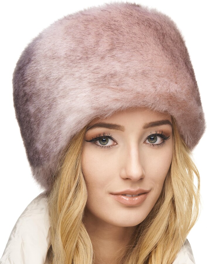 Futrzane Faux Fur Russian Hat for Women - Dense Fur - Elegant Cossack ...