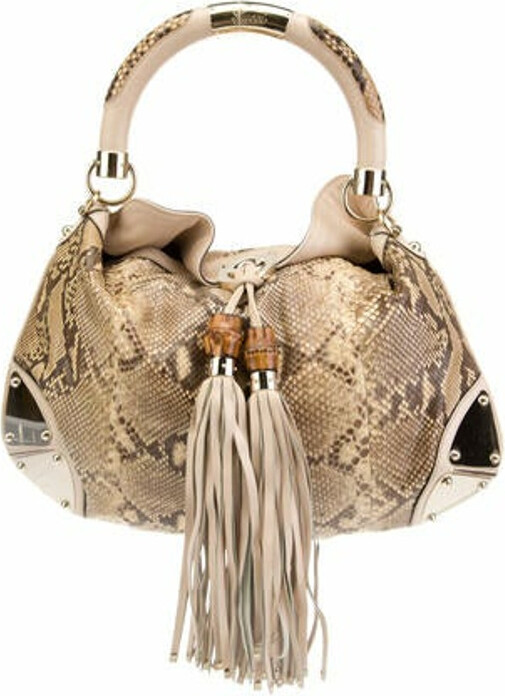 Gucci Medium Python Babouska Indy Hobo - ShopStyle Shoulder Bags