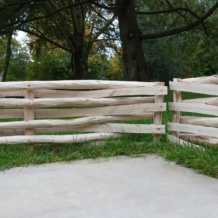 Woven Wood 11.4m - 10 Pieces Premium Chestnut Lawn Edging - 30cm Height ...