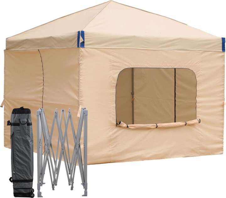 Aoodor Pop Up Canopy Tent with Removable Mesh Window Sidewalls ...