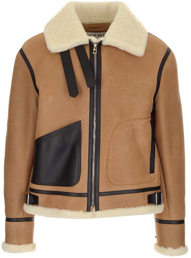 Loewe Aviator Shearling Jacket - ShopStyle
