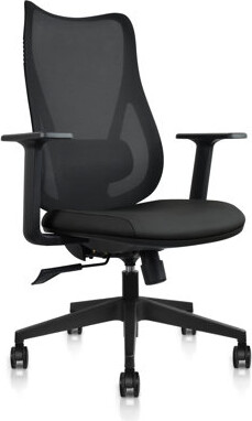 Inbox Zero Kumpe True Innovations Mesh Office Chair Leather Seat ...