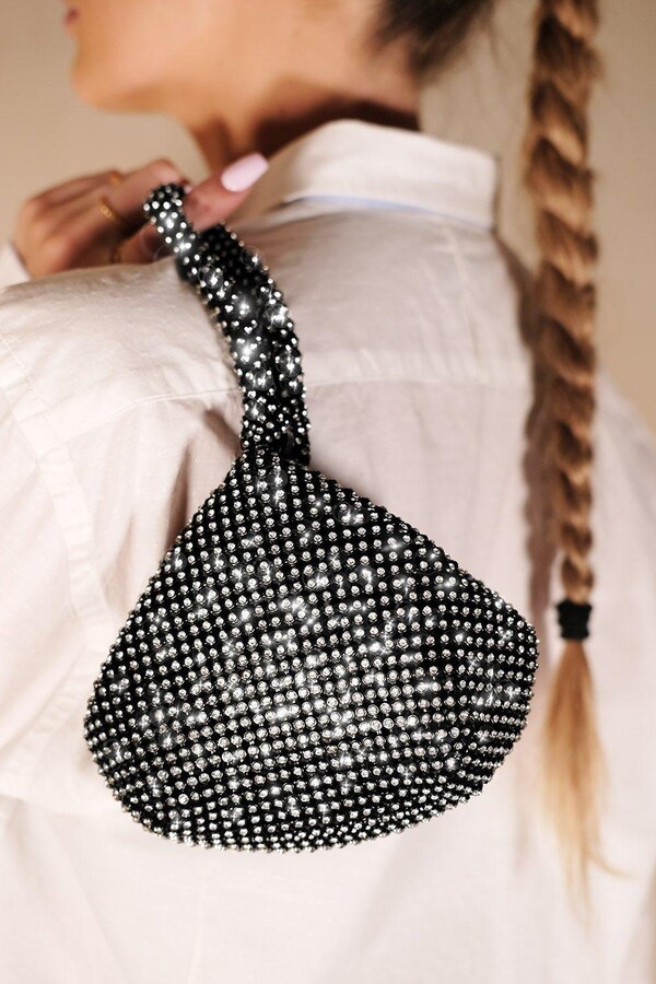Where's That From 'Diamante' Mini Chainmail Pouch Bag - ShopStyle Clutches