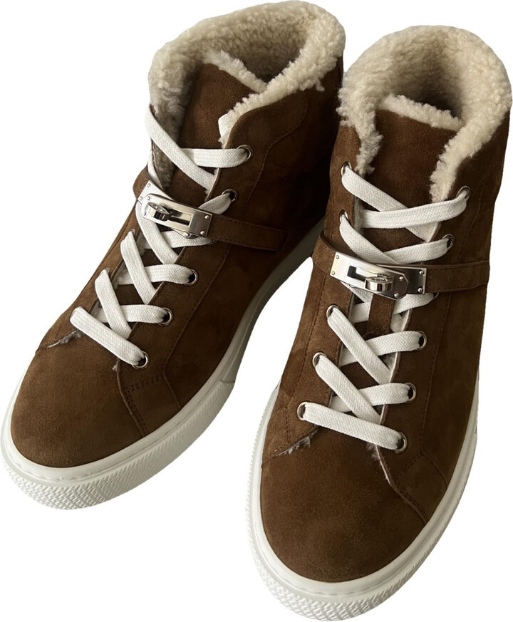 Hermes Shearling trainers - ShopStyle Sneakers & Athletic Shoes