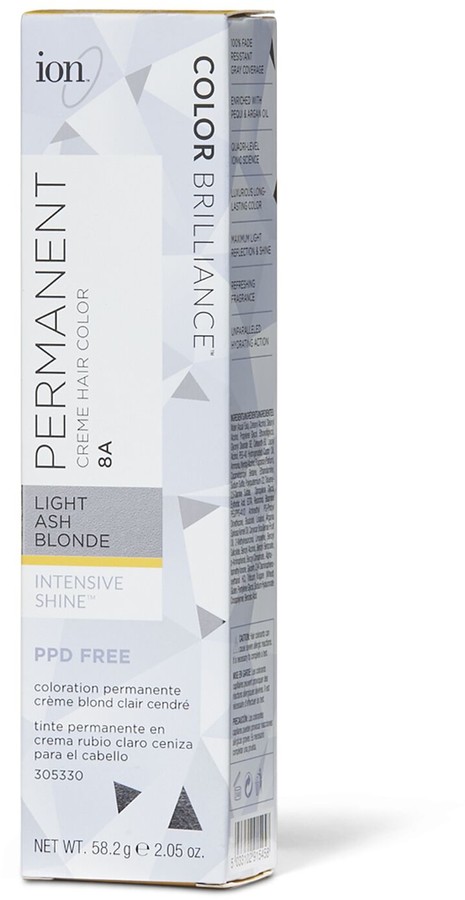 Ion Color Brilliance 8A Light Ash Blonde Permanent Creme Hair Color ...