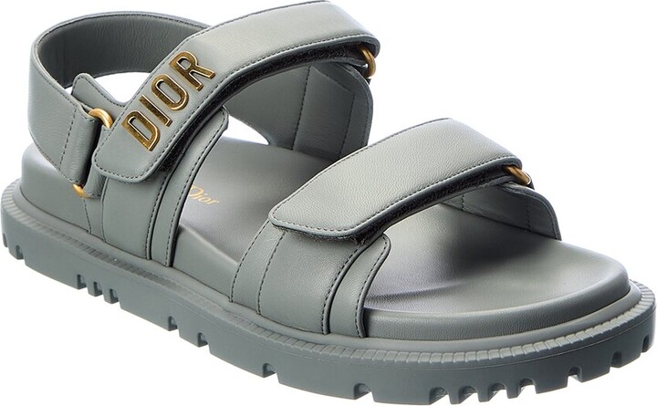 Christian Dior Dioract Leather Sandal - ShopStyle