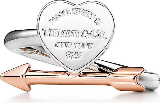 Tiffany & Co. Return To Lovestruck Heart Tag Ring in Silver and Rose ...