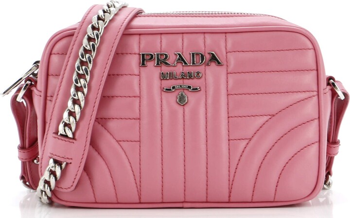 Prada Camera Bag Diagramme Quilted Leather Mini - ShopStyle