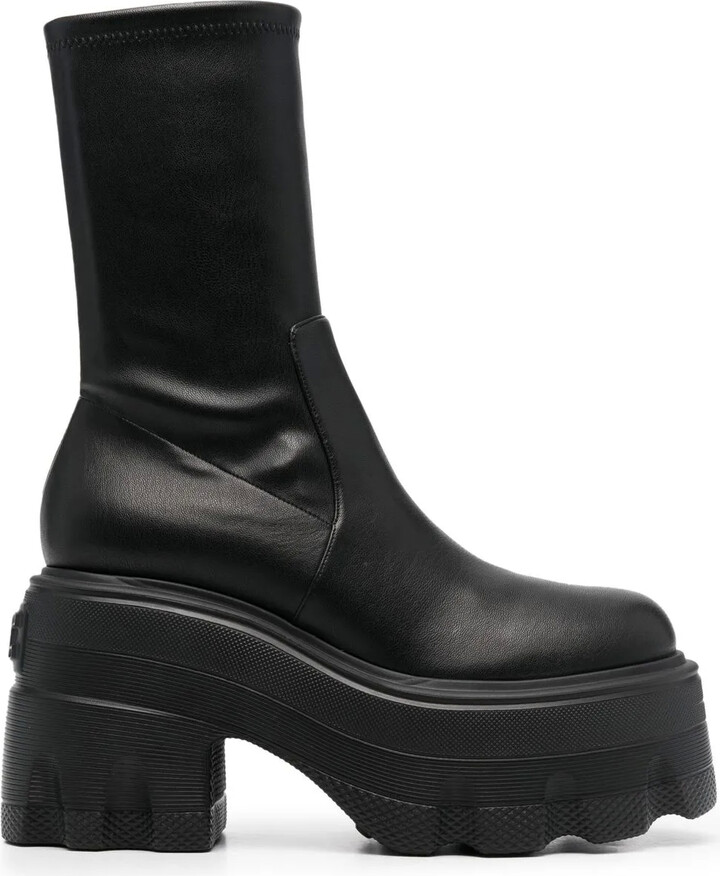 Casadei Pull-On Platform Boots - ShopStyle