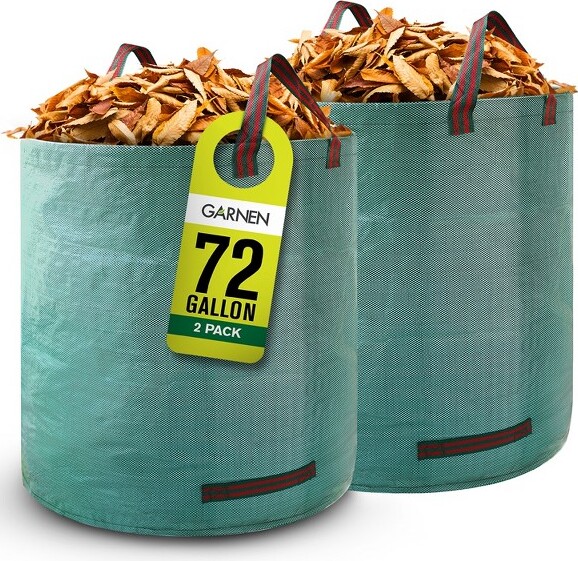 Fosmon Garnen 72 Gallon Reusable Garden Waste Bags with Handles (67cm X ...