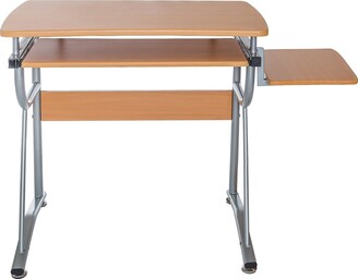 EDWINRAY Modern Space-Saving Design Compact Computer Desk with Side ...