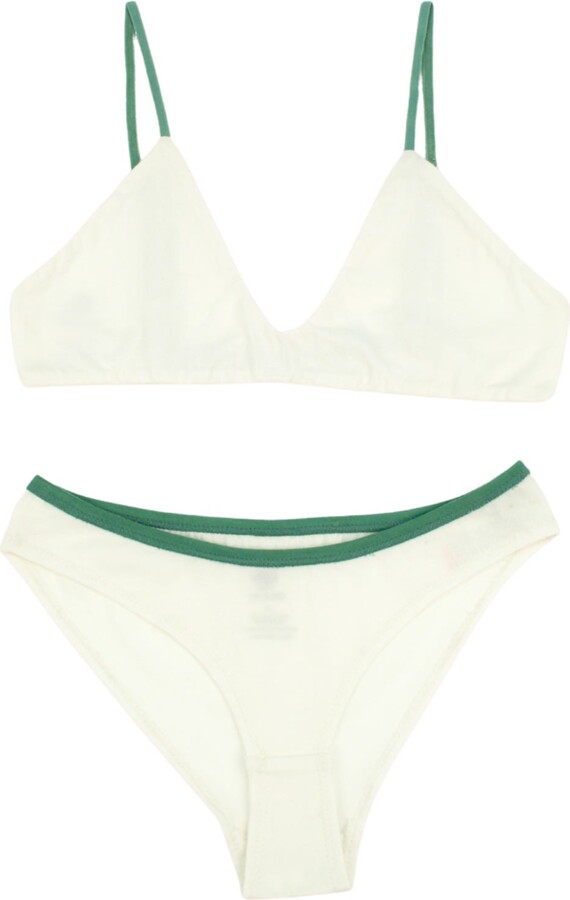 Trykind Clothing Women's White Comfy Classic Neem Plant Dyed Combo Bra ...