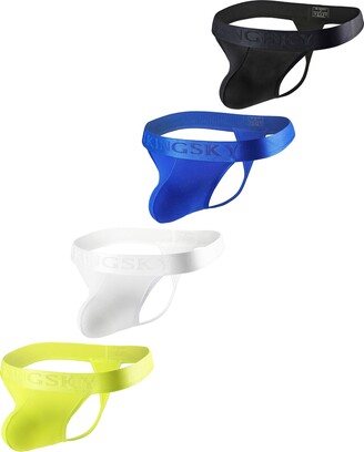 iKingsky Men's Sporty G-String Underwear Sexy Low Rise Y-Back Pouch ...