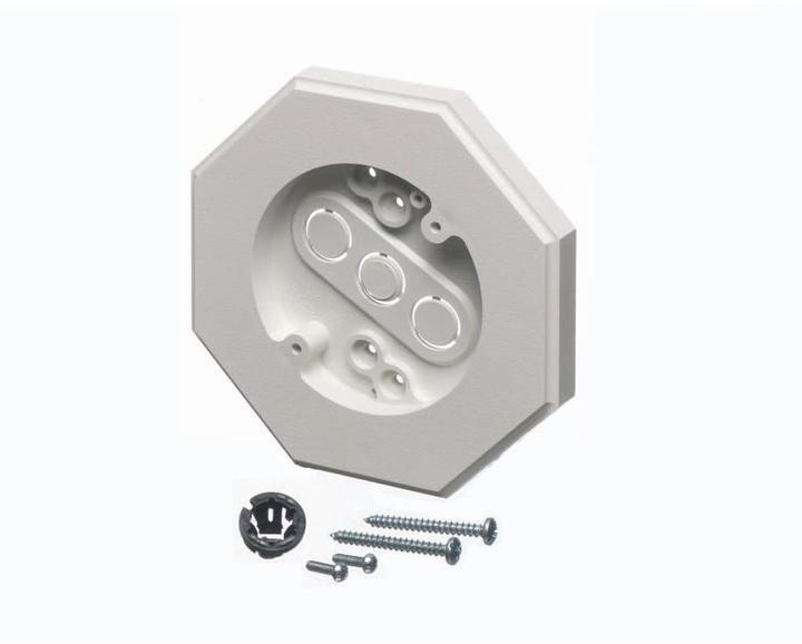 Arlington Industries 12-1/2 in. x 11-1/4 in. PVC Mounting Block Kit ...