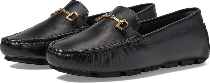 Massimo Matteo Driver with Polished Bit (Black Leather) Women's Shoes ...