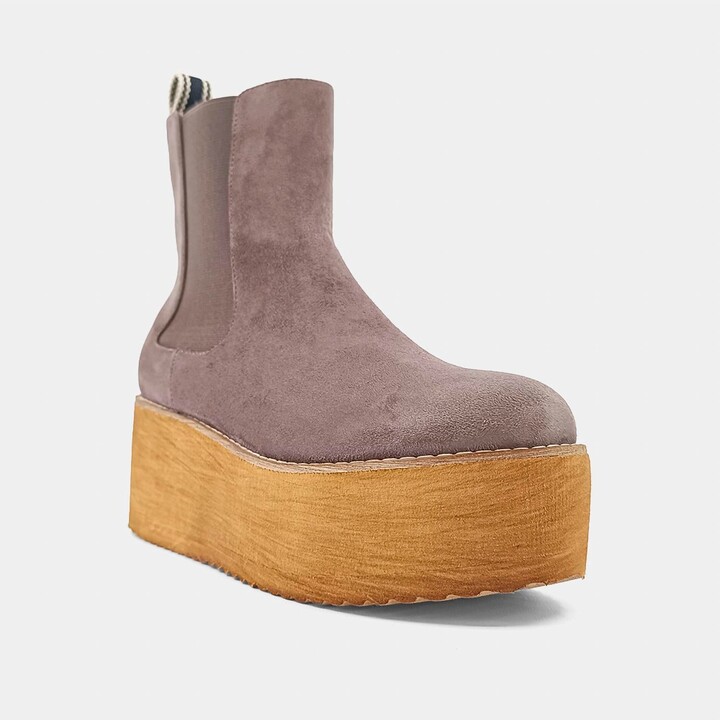 Shu Shop Yoshi Boot In Taupe Suede - ShopStyle