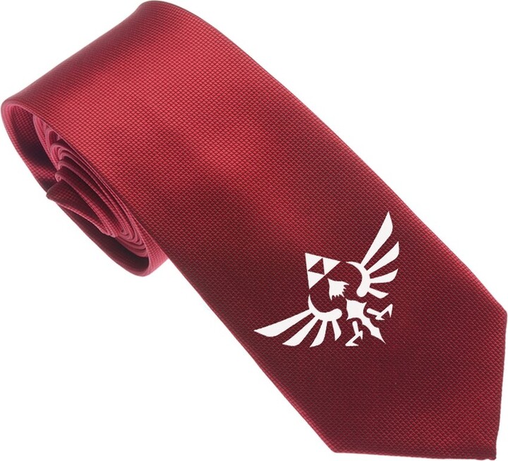 Uyoung Legend of Zelda Logo Multi-colored Men's Woven 2.5" Skinny Tie ...