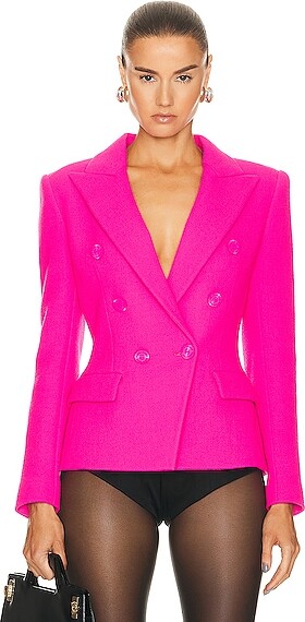 Alexandre Vauthier Double Breasted Jacket in Fuchsia - ShopStyle Blazers