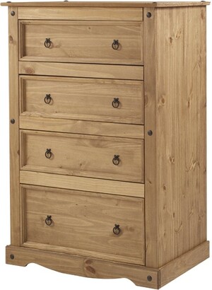Wood Dresser 4 Drawers Chest Corona | Furniture Dash - ShopStyle