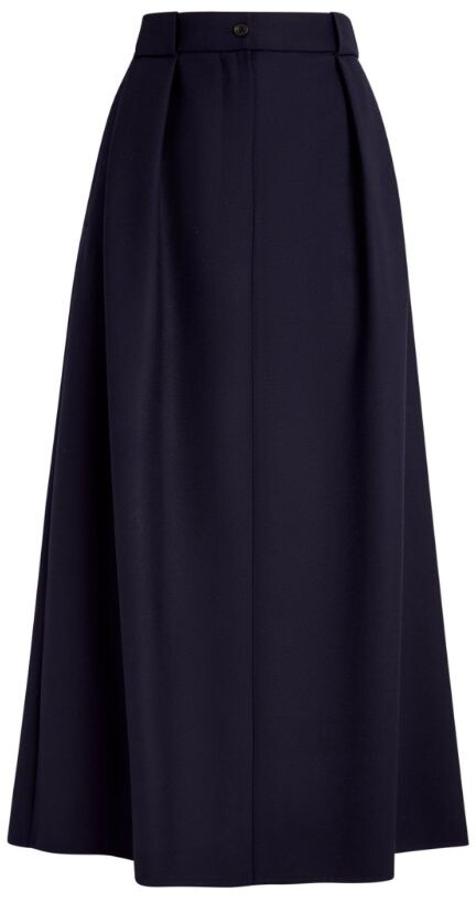 The Row Wool-Blend Jaako Midi Skirt - ShopStyle