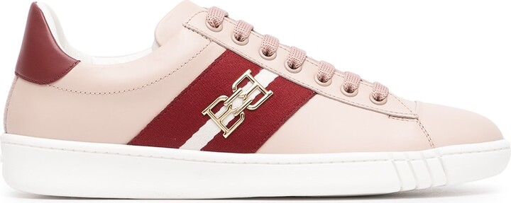 Bally Stripe-Detail Leather Sneakers - ShopStyle