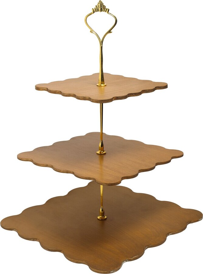 Tiramisu Three-Tier Yellow Resin Dessert Stand - ShopStyle