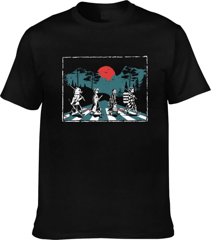 Siewlih Demon Slayer T Shirt Abbey Road Tanjiro Nezuko Zenitsu Inosuke ...