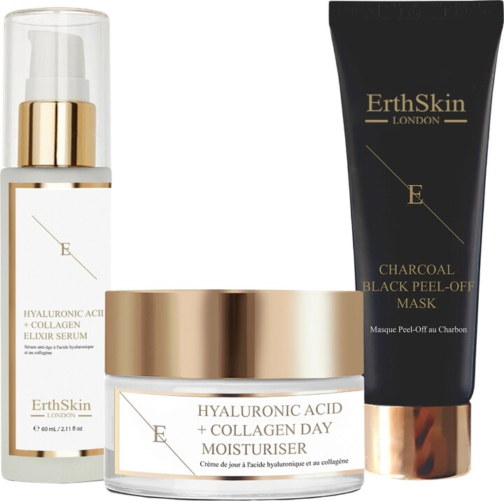 Erth Skin London Hyaluronic Acid Day Cream 50ml + Serum 60ml + 24K Gold ...