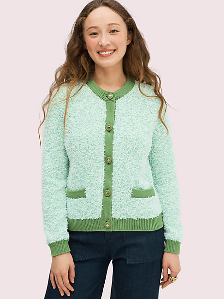 Kate Spade Knit Tweed Cardigan - ShopStyle