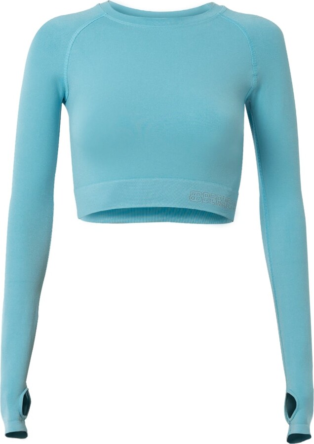 Women's Bernessi Azure Blue Long Sleeve Top - ShopStyle