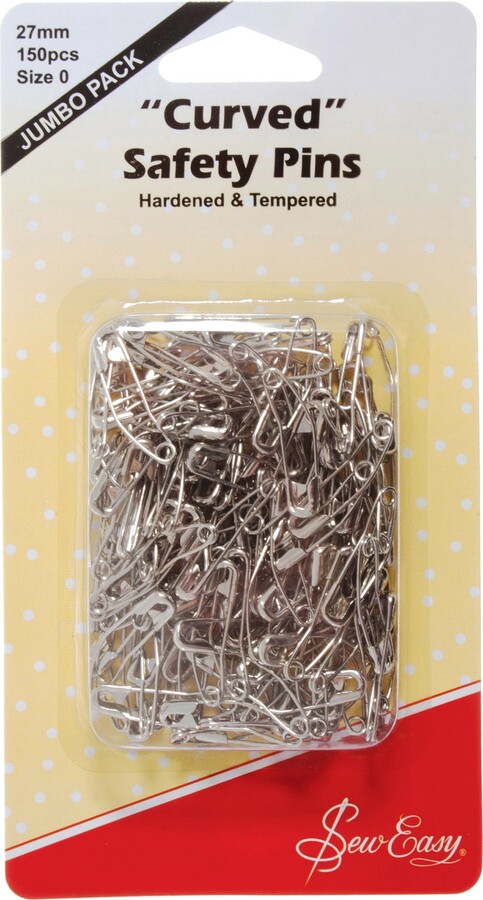 Hemline Sew Easy Curved Safety Pins Silver - ShopStyle Strainers ...