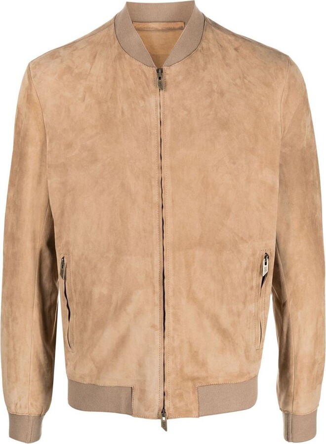 Salvatore Santoro Logo leather jacket - ShopStyle